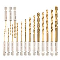 China DIN / ANSI Hex Shank HSS Saw Drill Bit For Soft Metal Wood Plastic Drilling for sale