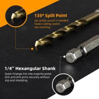 China DIN / ANSI Hex Shank HSS Saw Drill Bit For Soft Metal Wood Plastic Drilling for sale