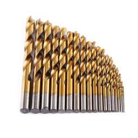 China 10mm Titanium Coating  HSS Drill Bit  For Stainless Steel Metal , High Speed Twist Drill Bit for sale