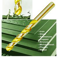 China DIN338 Titanium Nitride Coated  HSS Drill Bit  For Metal for sale