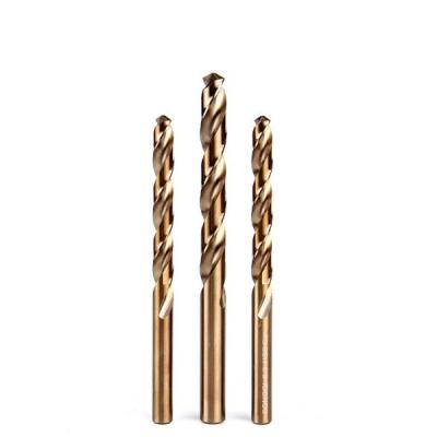 China Straight Shank M42 DIN338 HSS Drill Bits For Metal With Amber Finished for sale