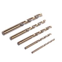China Straight Shank M42 DIN338 HSS Drill Bits For Metal With Amber Finished for sale