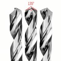 China DIN338 Straight Shank HSS Twist Drill Bit 135° Degrees  For Metal Stainless Steel for sale