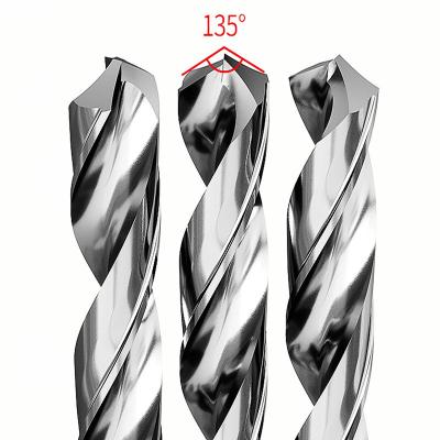 China DIN338 Straight Shank HSS Twist Drill Bit 135° Degrees  For Metal Stainless Steel for sale