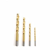China Titanium Coated HSS P6M5 M2 Twist Drill Bits for Metal Drilling for sale
