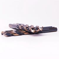 China ANSI M35 Cobalt Twist Drill Bit – 1/2 Inch Max, Three-Flat Shank, Black & Gold, for Metal Drilling for sale