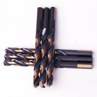 China ANSI M35 Cobalt Twist Drill Bit – 1/2 Inch Max, Three-Flat Shank, Black & Gold, for Metal Drilling for sale