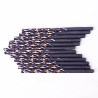 China ANSI M35 Cobalt Twist Drill Bit – 1/2 Inch Max, Three-Flat Shank, Black & Gold, for Metal Drilling for sale