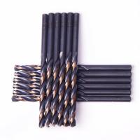 China ANSI M35 Cobalt Twist Drill Bit – 1/2 Inch Max, Three-Flat Shank, Black & Gold, for Metal Drilling for sale