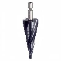 China 4 – 12MM Spiral Flute Step Drill Bit Cobalt M35 Steel  For Stainless Steel And Aluminum for sale