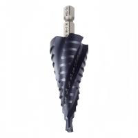 China 4 – 12MM Spiral Flute Step Drill Bit Cobalt M35 Steel  For Stainless Steel And Aluminum for sale