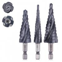 China 4 – 12MM Spiral Flute Step Drill Bit Cobalt M35 Steel  For Stainless Steel And Aluminum for sale