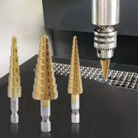 China HSS Spiral Drill Bit TiN Coated 3 Flat Shank For Plastic for sale