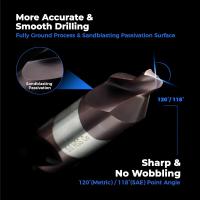 China TiAlN Coated HSS Drill Bit Cutting Tool M35 Cobalt HSS For Stainless Alloy for sale