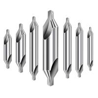 China M2 Center Drill Hss Ground Drill Bits DIN333 Tools For Soft Metal Drilling EN RU Pack for sale
