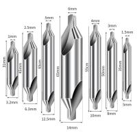 China M2 Center Drill Hss Ground Drill Bits DIN333 Tools For Soft Metal Drilling EN RU Pack for sale