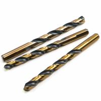China 29PC High Speed Steel Drill Bits (1/16–1/2 in) – Black & Gold, Three Flat Shank, Indexed Storage for sale