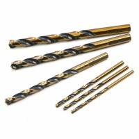 China 29PC High Speed Steel Drill Bits (1/16–1/2 in) – Black & Gold, Three Flat Shank, Indexed Storage for sale