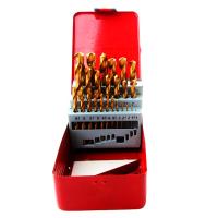China Industrial 25-Pc 4241 HSS Twist Drill Kit – Jobber, 118° Tip, For Wood/Plastic/Mild Steel, Storage Case for sale