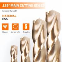 China Round Drill Set Twist 115 Piece M35 14mm Drill Bit For Steel for sale