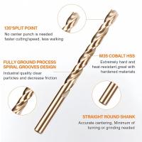 China Round Drill Set Twist 115 Piece M35 14mm Drill Bit For Steel for sale