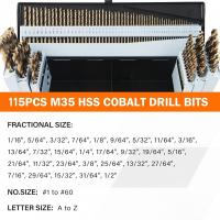 China Round Drill Set Twist 115 Piece M35 14mm Drill Bit For Steel for sale