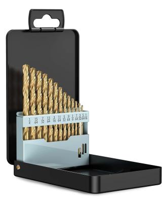 China Precision Ground Drill Bit Set 135C Split Point For  Auto Repair Stainless for sale