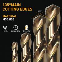China M35 Cobalt Drill Bit Set Hss 15pcs Precision Drilling For Auto MRO & HVAC Use for sale