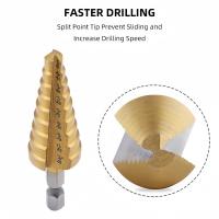 China Customize Hex Shank Titanium Coated Hss Drill Bits Hss Cutter Bit for sale