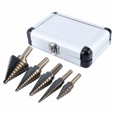 China 5 Piece Hss Hole Saw Kit Black Gold Oxide HSS Cobalt Drill Bit Set For Hardened Steel for sale