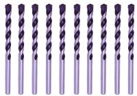 China Black Concrete Drill Biits With Silver Flute  , Chrome Coated Masonry Drill Bit for sale
