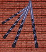 China Black Concrete Drill Biits With Silver Flute  , Chrome Coated Masonry Drill Bit for sale