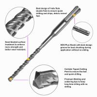 China High Helix 12mm  SDS Drill Bit  , Tungsten Carbide  Rotary Hammer Drill for sale
