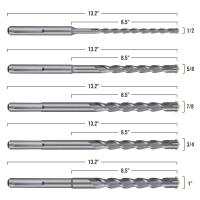 China Multi Cutter Fast Professional SDS-Max Shank -TIP2 Drill Bit , SDS Hammer Drill Bits for sale
