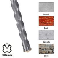 China Multi Cutter Fast Professional SDS-Max Shank -TIP2 Drill Bit , SDS Hammer Drill Bits for sale