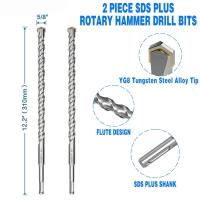 China Tungsten Carbide SDS Drill Bit  Tiles Sandblasted  Sds Plus Hammer Drill for sale