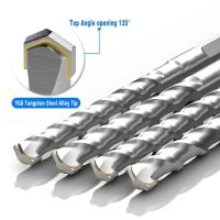 China Tungsten Carbide SDS Drill Bit  Tiles Sandblasted  Sds Plus Hammer Drill for sale