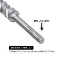 China 40Cr Sandblasted SDS Drill Bit 12mm R Flute Sds Hammer Drill for sale