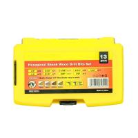 China 13-Piece Brad Point Wood Drill Bit Set | 1/4