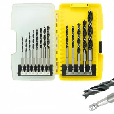 China 13-Piece Brad Point Wood Drill Bit Set | 1/4