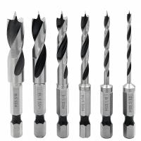 China 4241 Stubby Auger Bit Set 6pcs 1/4