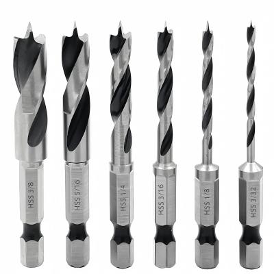 China 4241 Stubby Auger Bit Set 6pcs 1/4