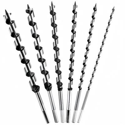 China 12 Inch Wood Drill Bit Hex Shank 6 Piece Wood Splitter Drill Bit for sale