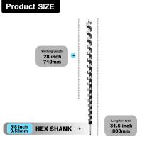 China 13mm X 800mm Wood Auger Bits  13mm  31.5 Inch Sds Wood Drill Bits for sale