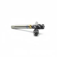 China Industrial TiCN Blue-Grey Coated HSSE M35 Machine Taps | 35° Spiral Flute 6H Taps for Stainless Steel for sale