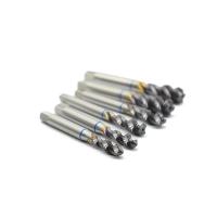 China Industrial TiCN Blue-Grey Coated HSSE M35 Machine Taps | 35° Spiral Flute 6H Taps for Stainless Steel for sale