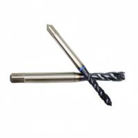 China Industrial TiCN Blue-Grey Coated HSSE M35 Machine Taps | 35° Spiral Flute 6H Taps for Stainless Steel for sale