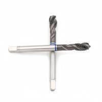 China Industrial TiCN Blue-Grey Coated HSSE M35 Machine Taps | 35° Spiral Flute 6H Taps for Blind Hole Tapping for sale