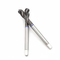 China Industrial TiCN Blue-Grey Coated HSSE M35 Machine Taps | 35° Spiral Flute 6H Taps for Blind Hole Tapping for sale