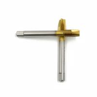 China Industrial Gold TiN Coated M12X1.75 HSSE M35 Machine Taps | Spiral Point 6H Taps for High-Speed Steel Tapping for sale